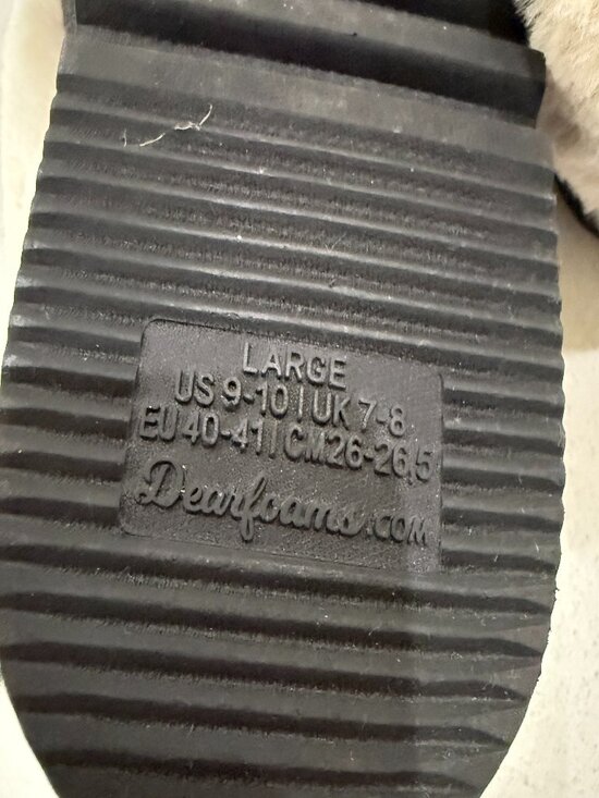 dearfoams | Shoes | Dearfoam Womens Fuzzy Moc Toe Slippers Us 9 | Poshmark